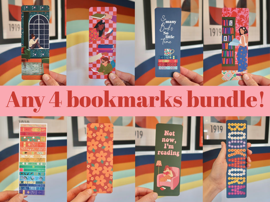 Pretty Bookmarks | Bookmark Bundles | Colourful Designs – Wordy & Wild